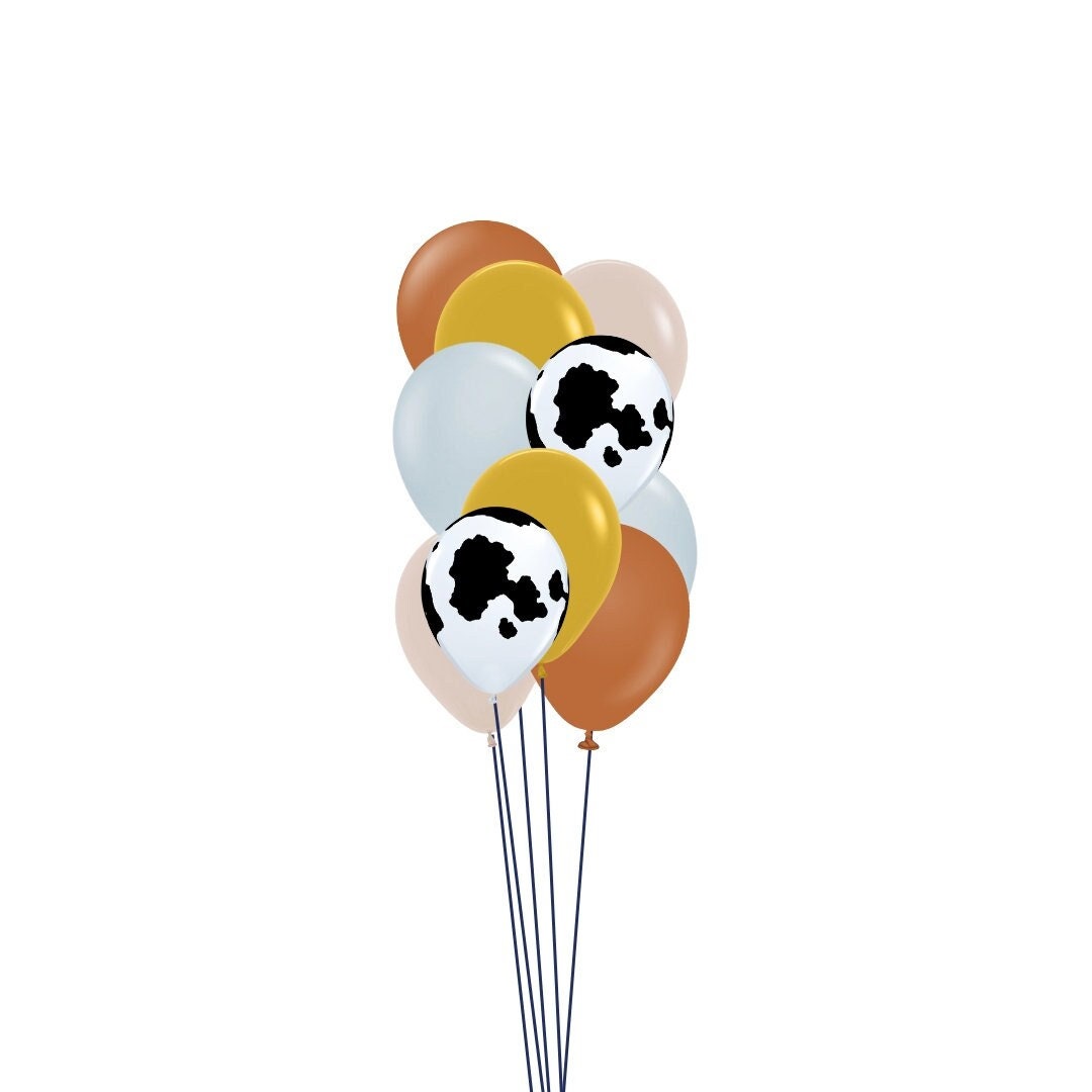 Muted Retro Toy Story Themed Balloon Bouquet | Toy Story Party | Cow ...