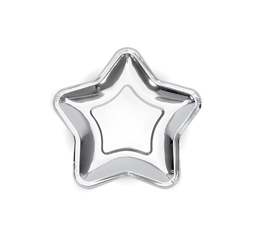 7" Star Shaped Disposable Dinner Plates | Space Astronaut Party | Table ...