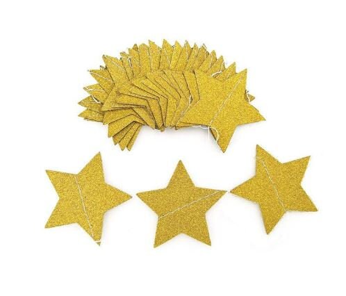 Gold Star Garland Gold Star Banner Trip Around the Sun - Etsy