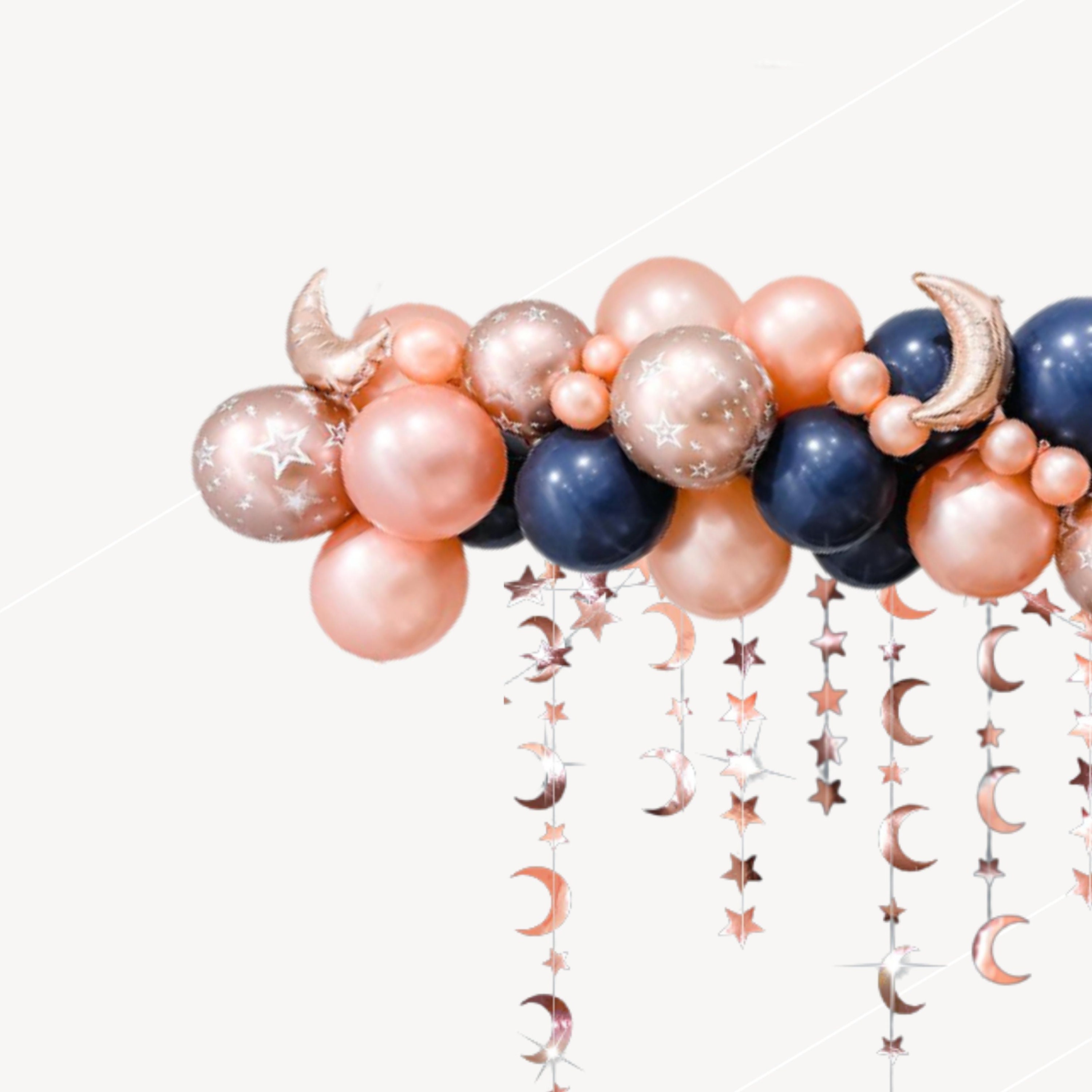 Rose Gold to the Moon Balloon DIY Balloon Garland Kit , Birthday ...