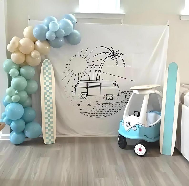 The Big One Surf Birthday DIY Balloon Garland Kit L the Big One L ...