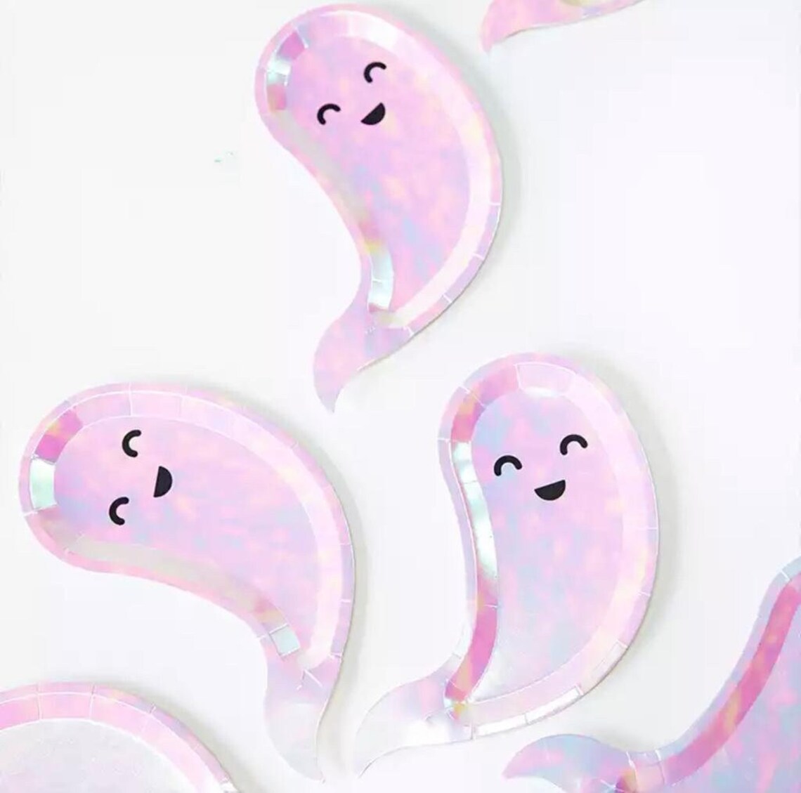 Halloween Holographic Ghost Plates | Halloween Decor | Halloween Party ...