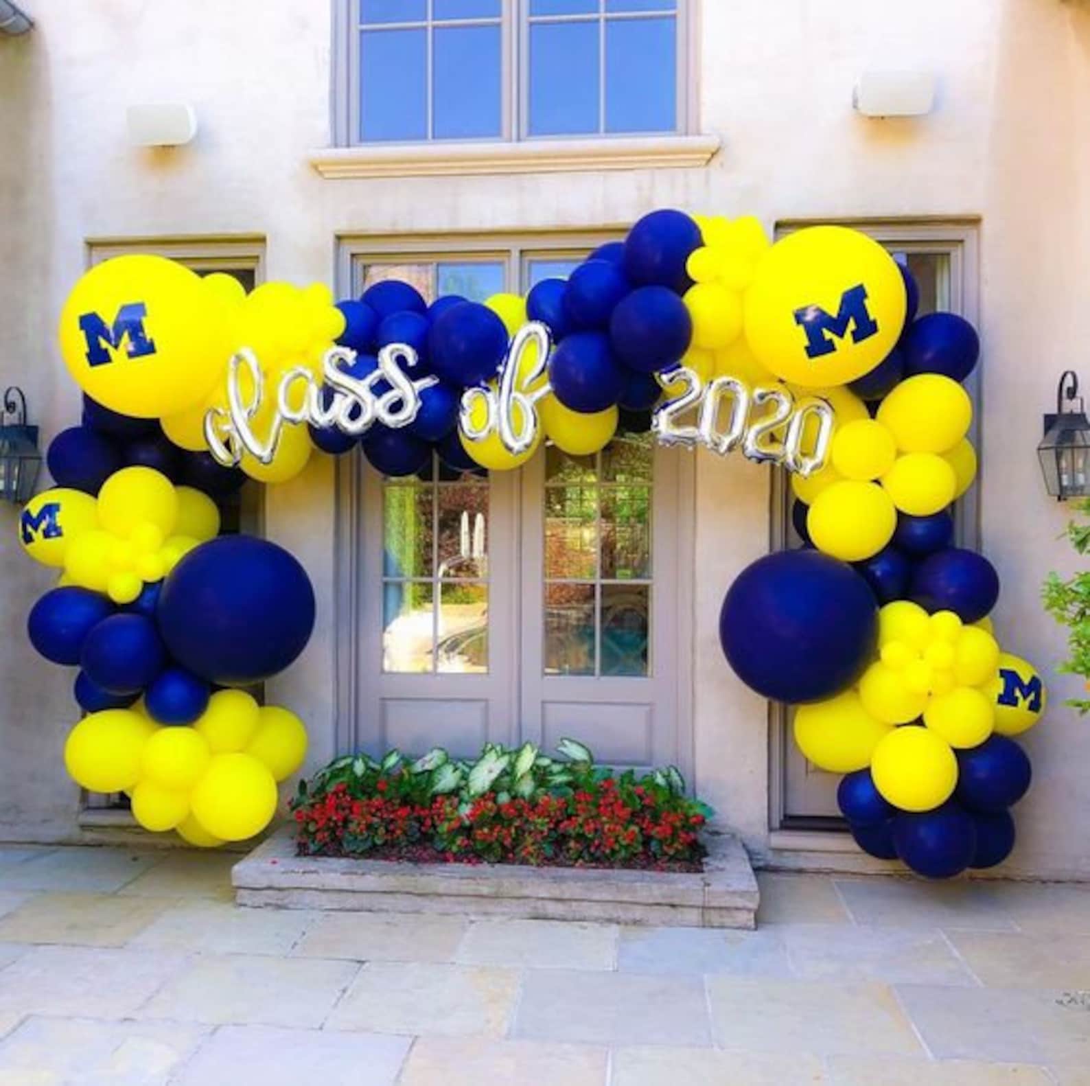 Custom Graduation Balloon Garland Kit | School Mascot Balloon Arch ...