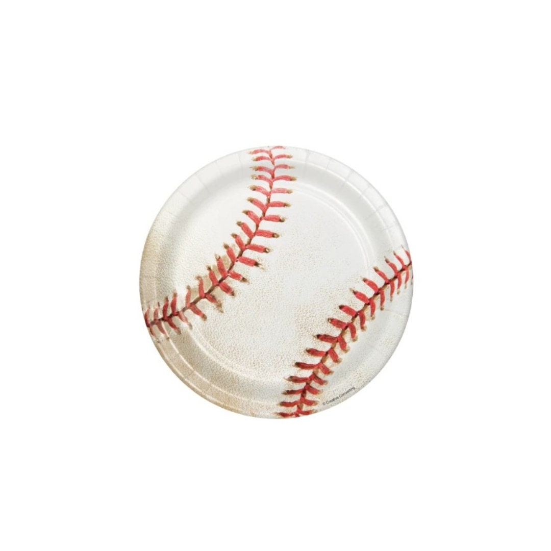 Baseball Party Plates Rookie of the Year First Birthday L Baseball ...