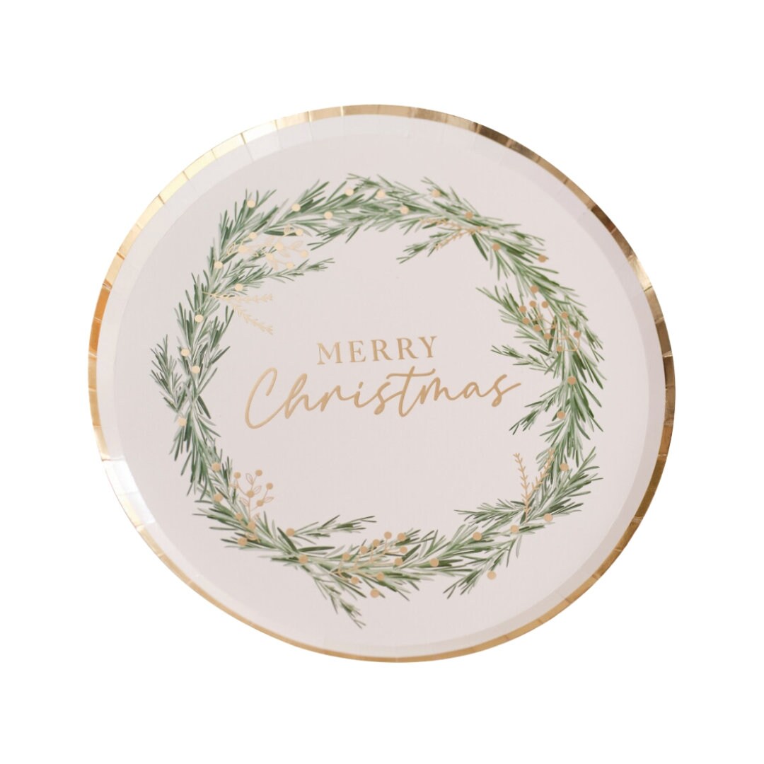 Christmas Plates | Christmas Table Decor | Christmas Tableware | Merry ...