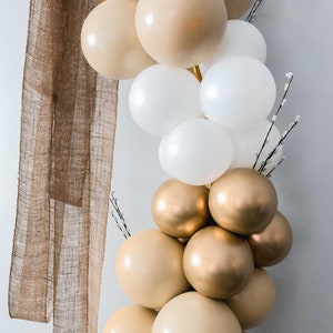 Neutral Balloon Garland Kit | Teddy Bear Baby Shower | Gender Neutral ...