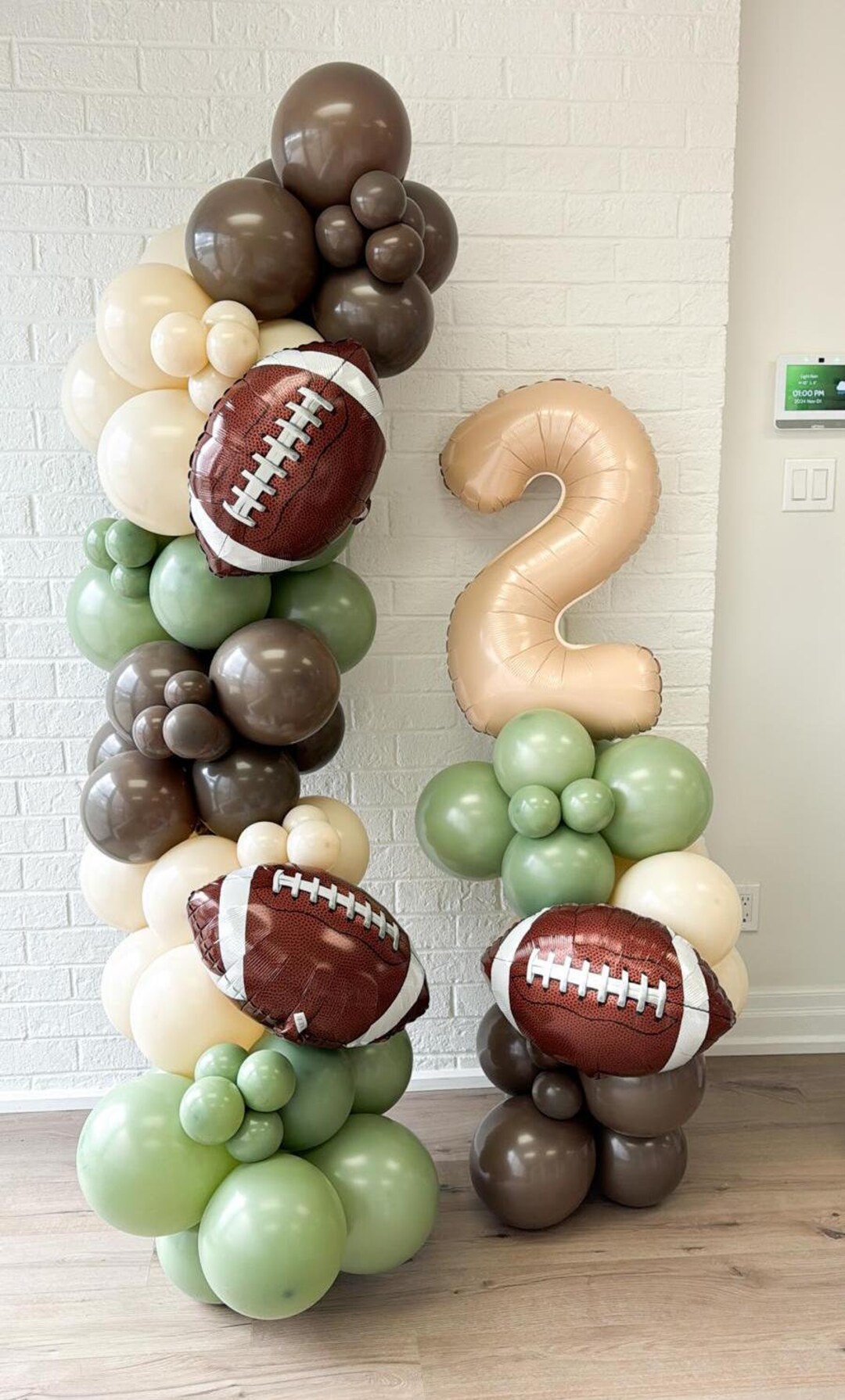 Football First Birthday Balloon Garland Kit, Birthday Arch, Sports Baby ...