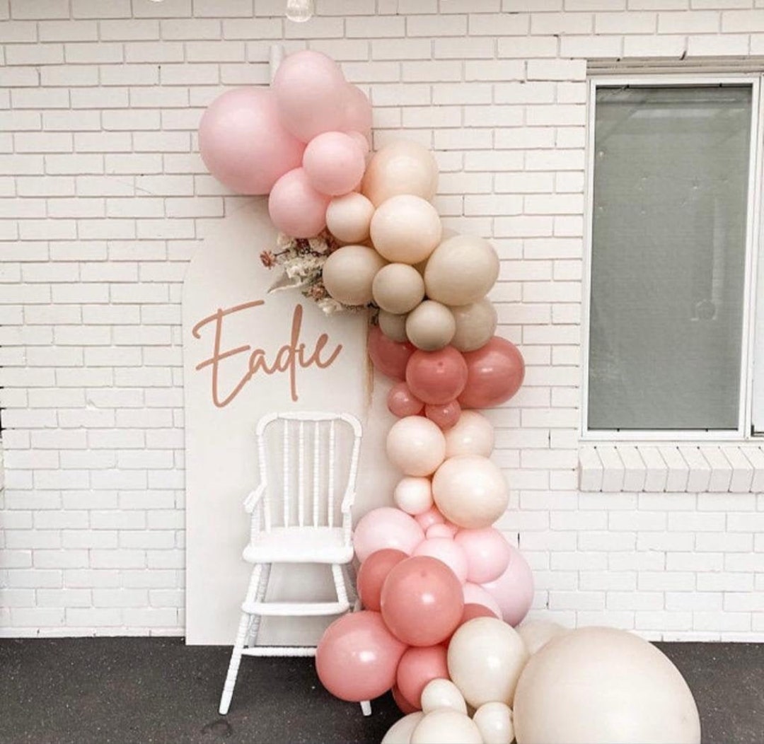 Pretty in Pink DIY Balloon Garland Kit | First Birthday Balloon Arch ...