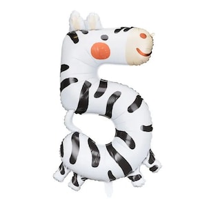 Giant Number Balloon Animals | Party Animal Balloons | Safari Birthday ...