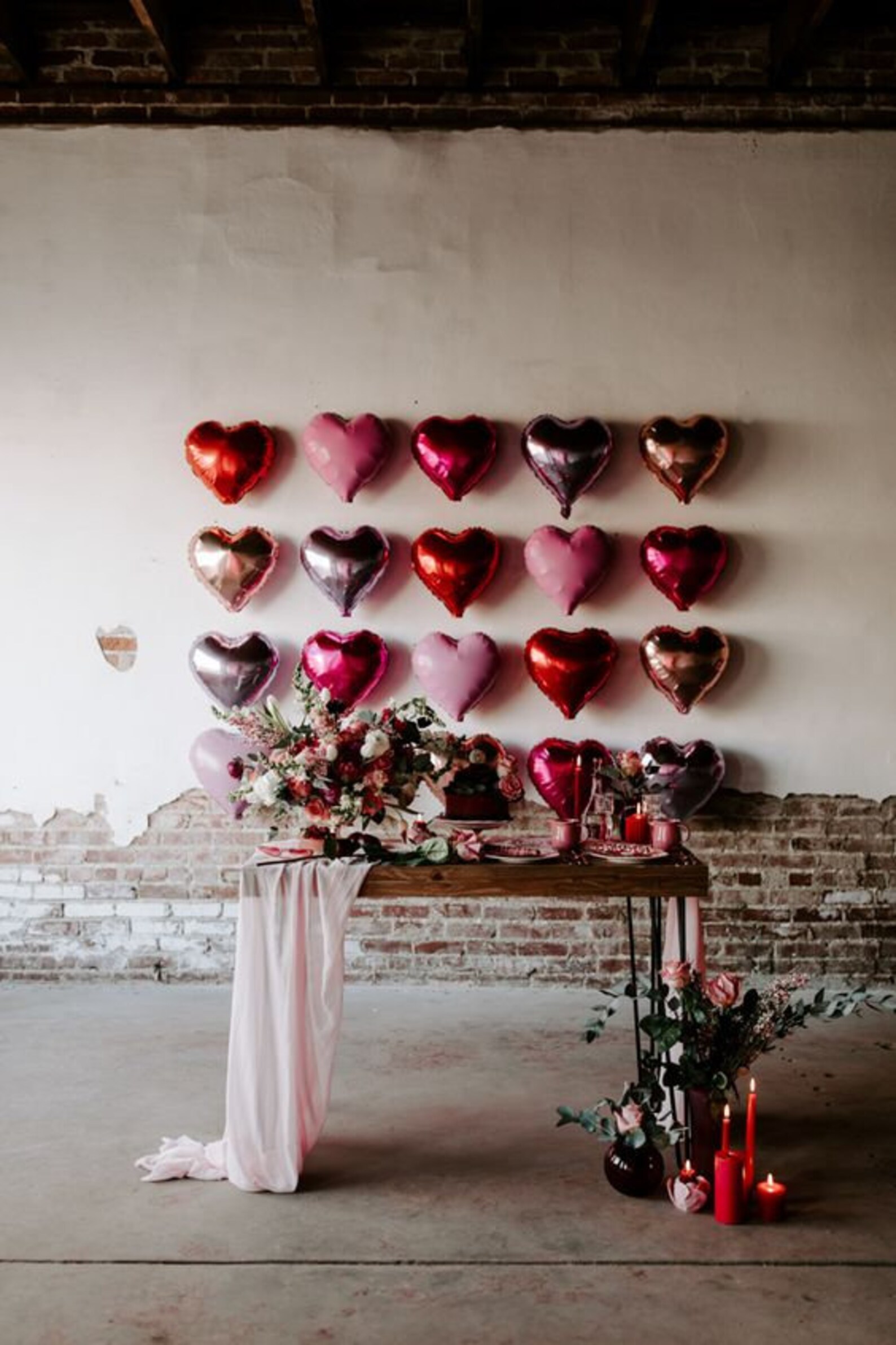 Valentine's Day Balloon Backdrop DIY Balloon Kit | Etsy
