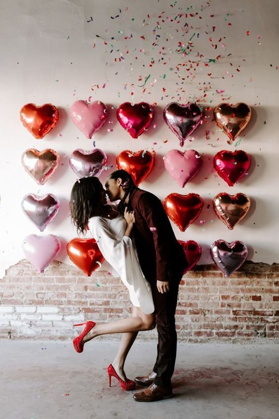 Valentine's Day Balloon Backdrop DIY Balloon Kit | Etsy