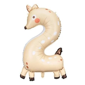 Giant Number Balloon Animals | Party Animal Balloons | Safari Birthday ...