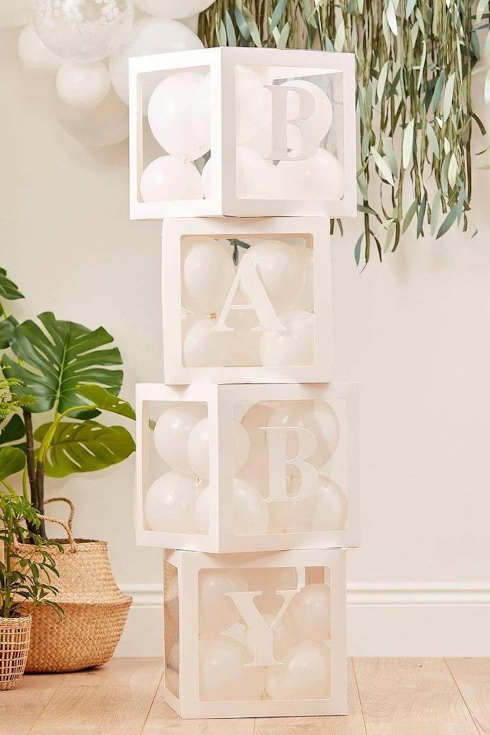 Baby Balloon Boxes | Baby Shower Blocks | Custom Baby Boxes | Custom ...