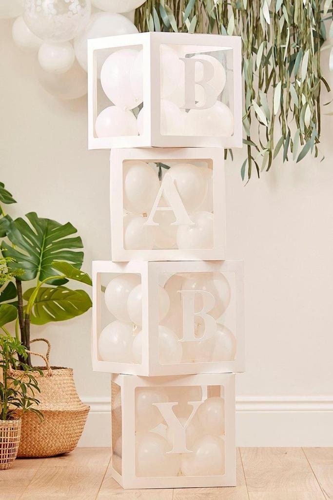 Baby Balloon Boxes | Baby Shower Blocks | Custom Baby Boxes | Custom ...