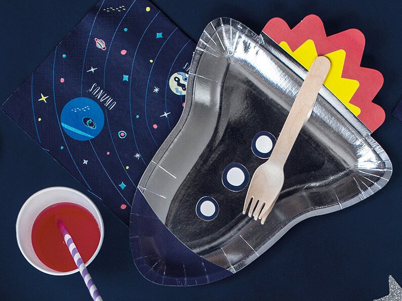 Space Ship Paper Plates | Galaxy Disposable Dinner Plates | Space ...