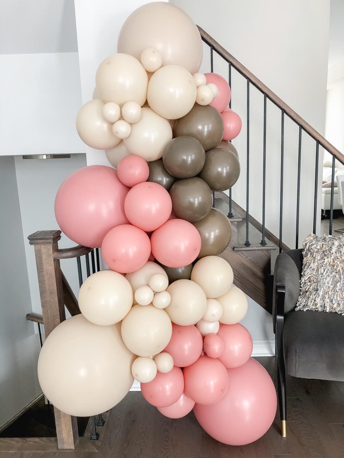 Dusty Rose Pink Boho Balloon Arch |DIY Balloon Garland Kit | Muted ...