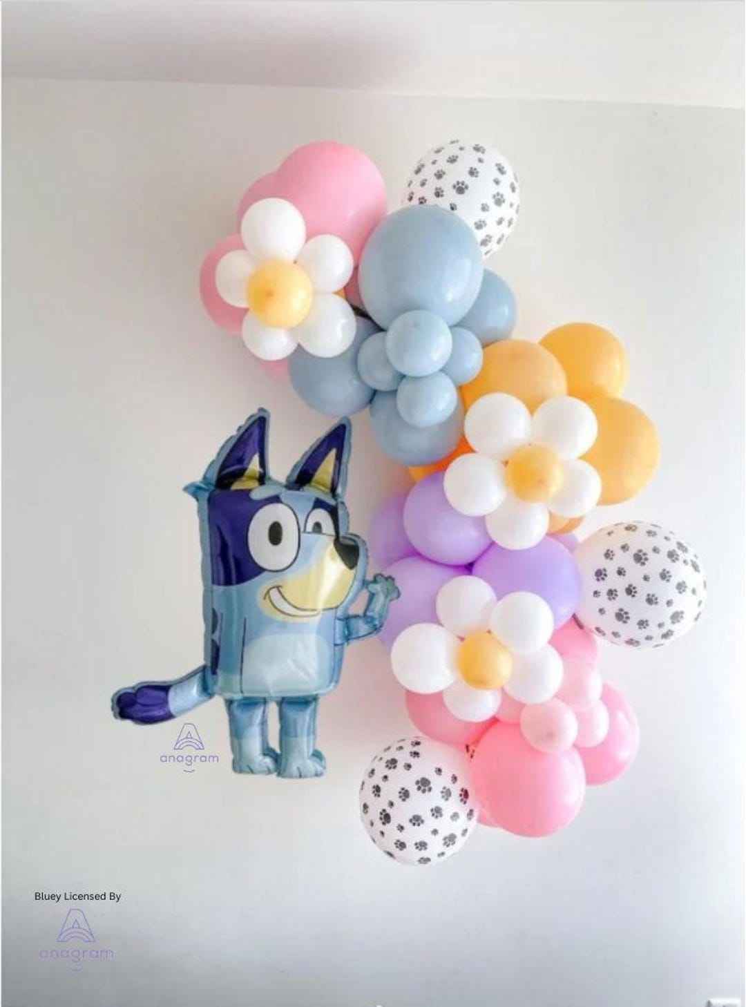 LICENSED Bluey Balloon Garland Kit | Daisy Balloon Garland | Pastel ...