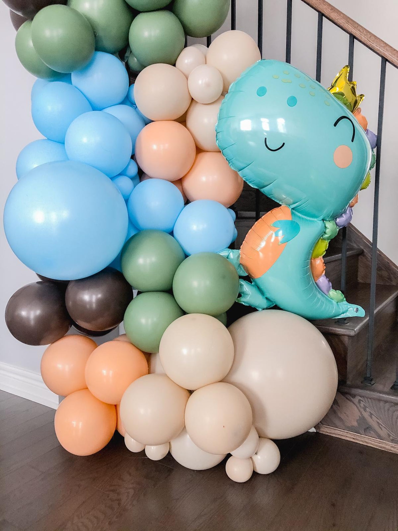 Rawr Boho Dinosaur DIY Balloon Garland Kit Three Rex Balloon - Etsy