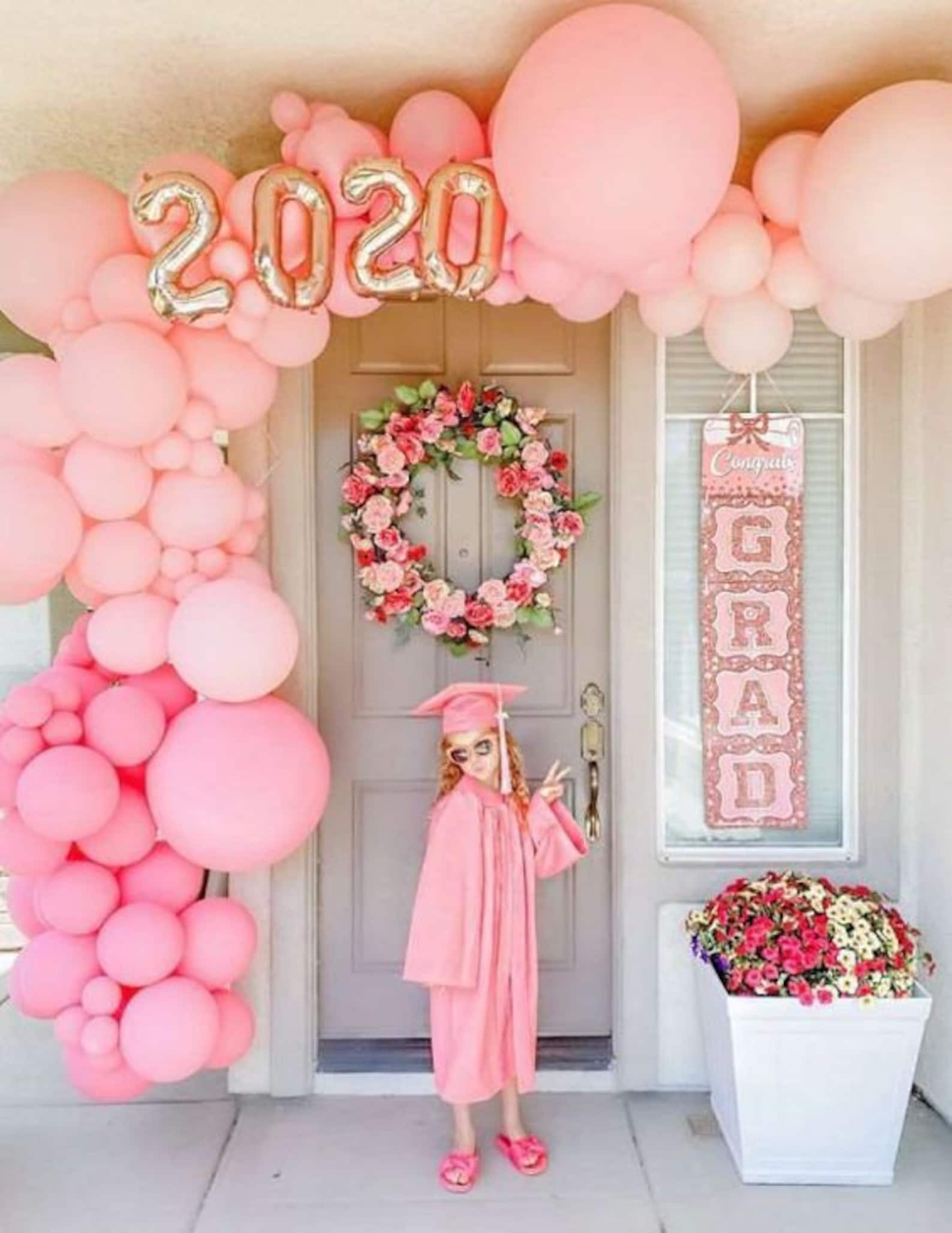 Custom Graduation Balloon Garland Kit | School Mascot Balloon Arch ...
