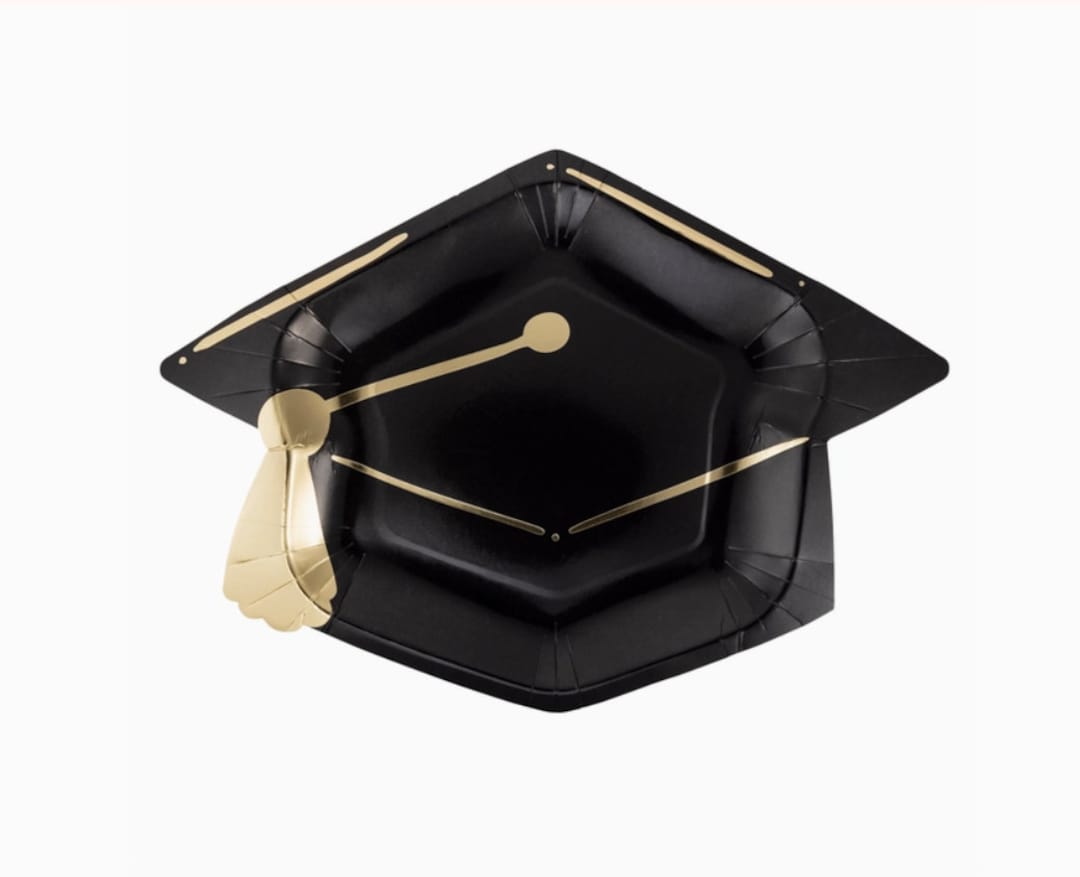 Graduation Cap Plates | Congrats Grad | Graduation Decor | Class of ...