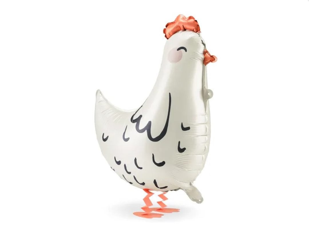 Muted Farm Animal Modern Chicken Balloon | Muted Holy Cow I'm One Party ...