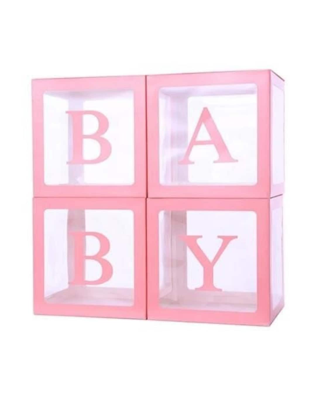 Baby Balloon Boxes Baby Shower Blocks Custom Baby Boxes Custom Balloon ...