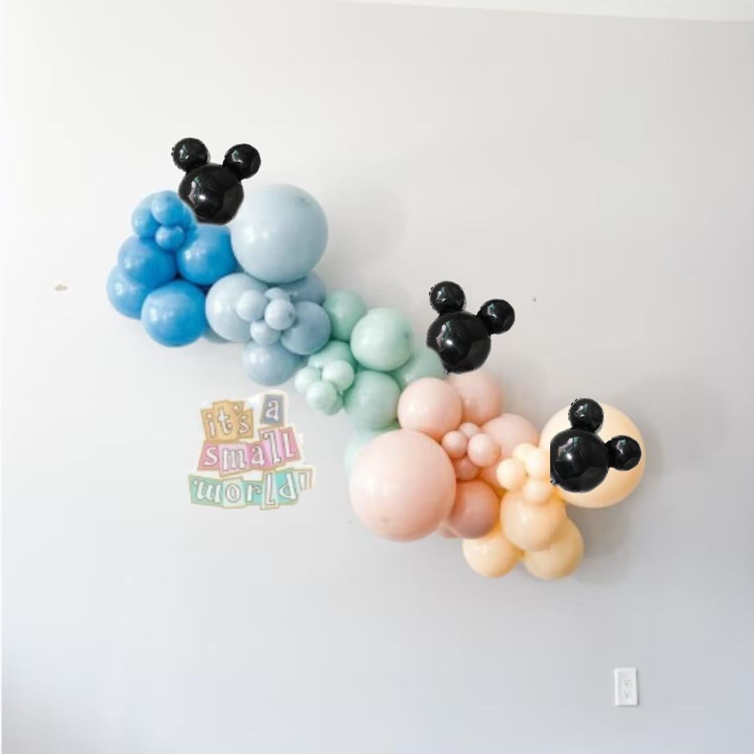 Vintage Mickey Mouse Balloon Garland Kit | 1st Birthday Decor | Disney ...
