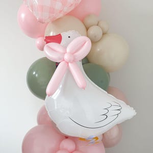 One Silly Goose Balloon Garland Girls Silly Goose Arch Gingham Pink ...