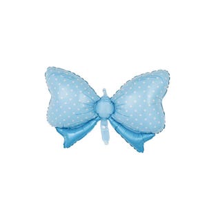 Blue Coquette Bow Balloon Arch Bridal Shower Blue Boy Baby Shower First ...