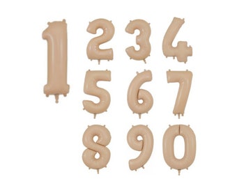 White Sand Number Balloon, Cream Number 2 Balloon, Two Groovy Birthday ...