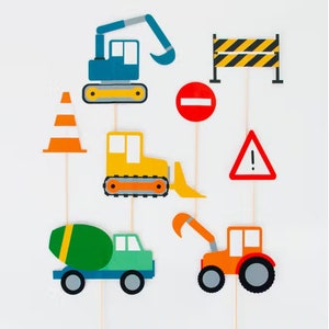 Under Construction Cake Toppers | Construction Birthday Party ...