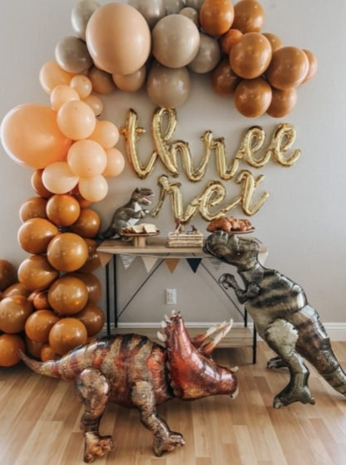 Boho Rawr Dinosaur DIY Balloon Garland Kit Three Rex Balloon - Etsy