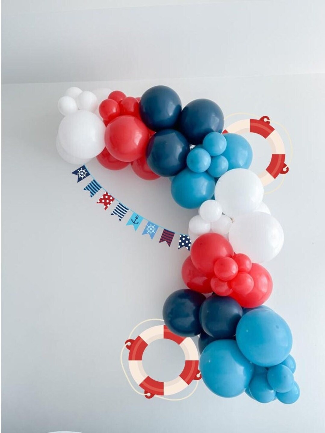 Little Sailor DIY Balloon Garland Kit L Ahoy First Birthday Decor L ...