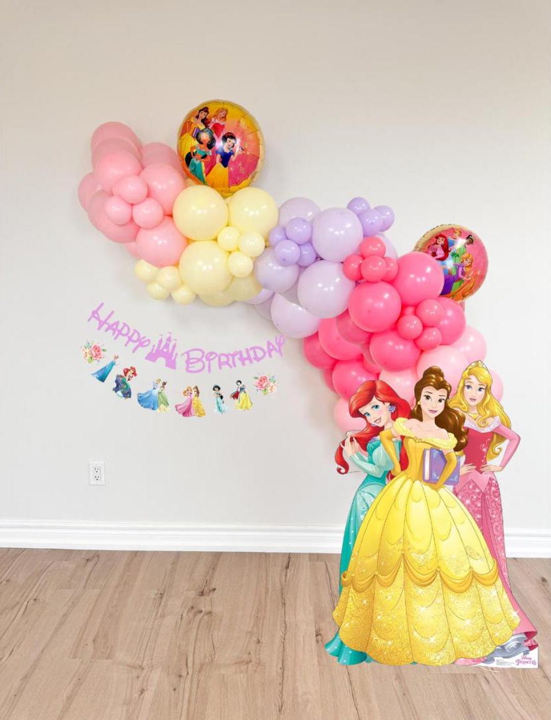 Vintage Princess Balloon Garland Kit | 1st Birthday Decor | Disney ...