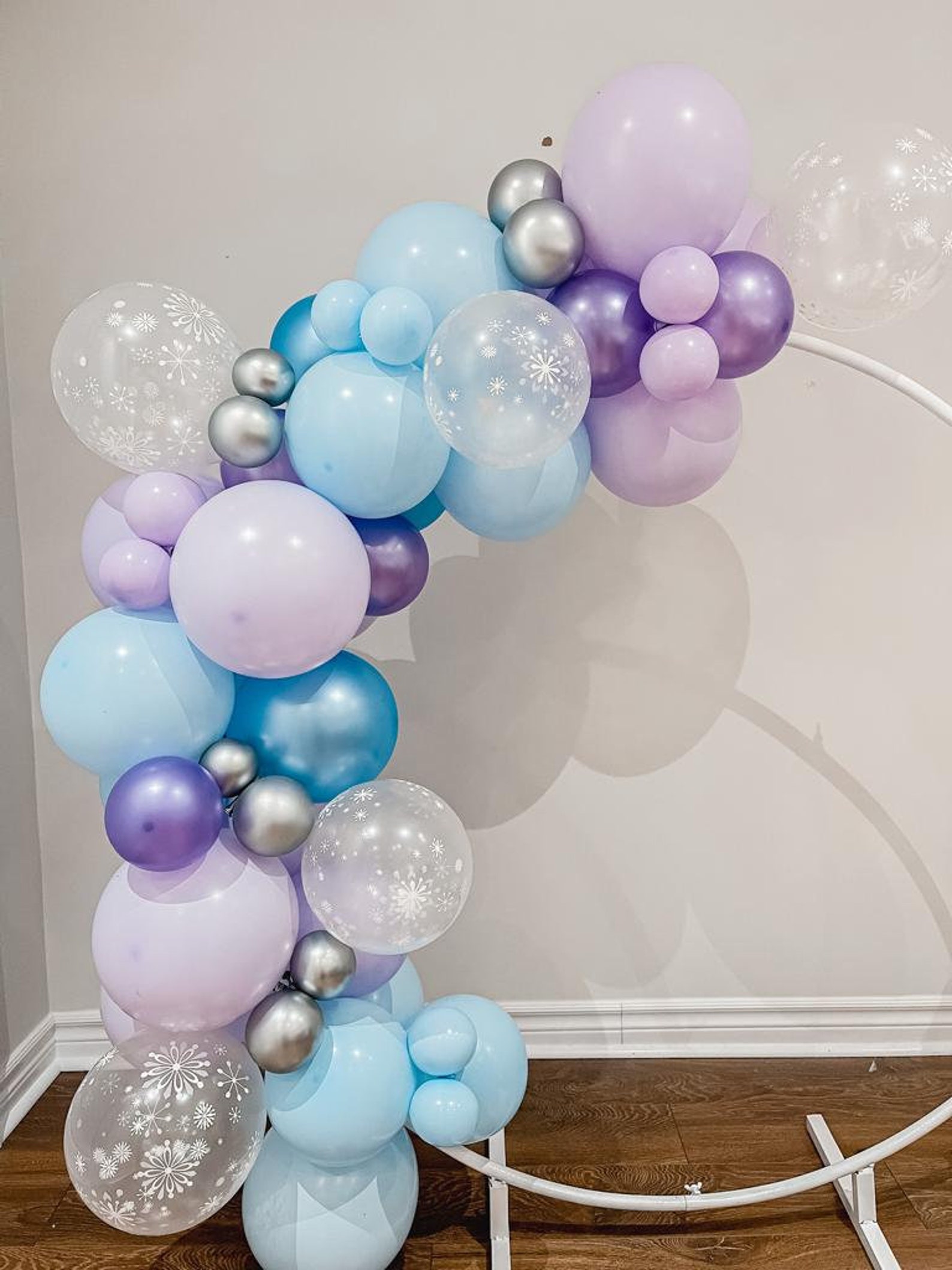 Frozen Balloon Garland Kit | Frozen Balloon Arch | Winter Onederland ...