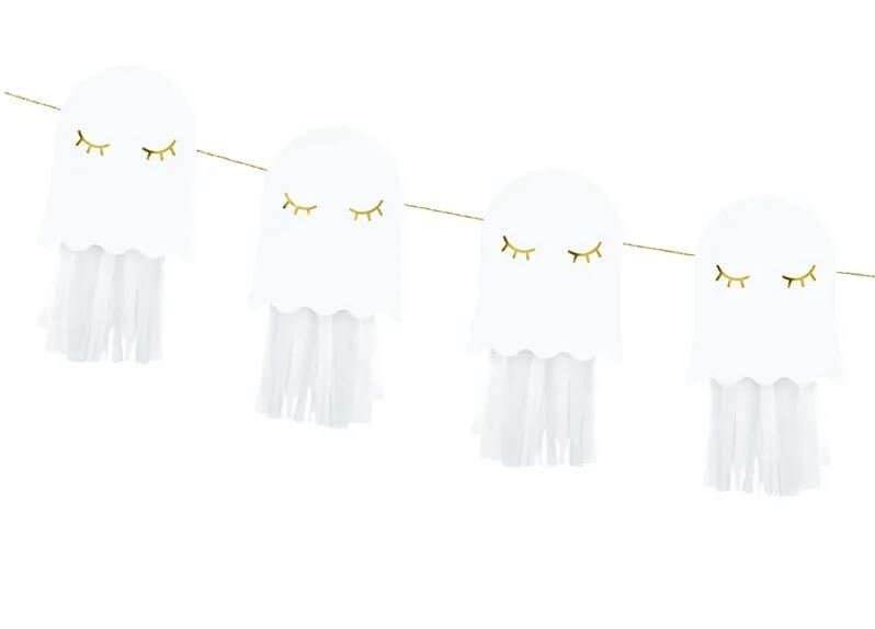 Cute White Ghosts Banner | Halloween Decor | Halloween Party ...