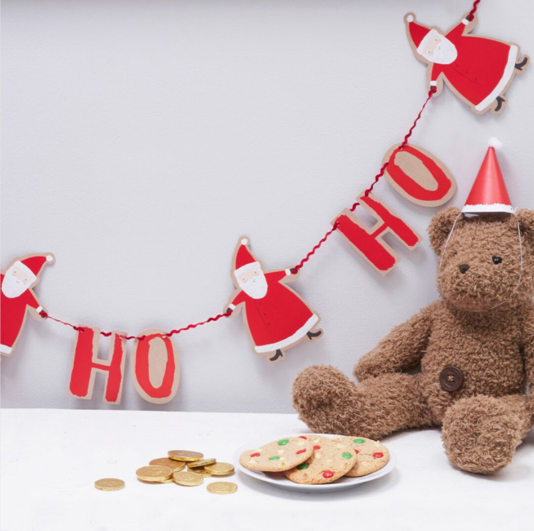 Ho Ho Santa Clause Christmas Garland | Santa Decor | Christmas Holidays ...