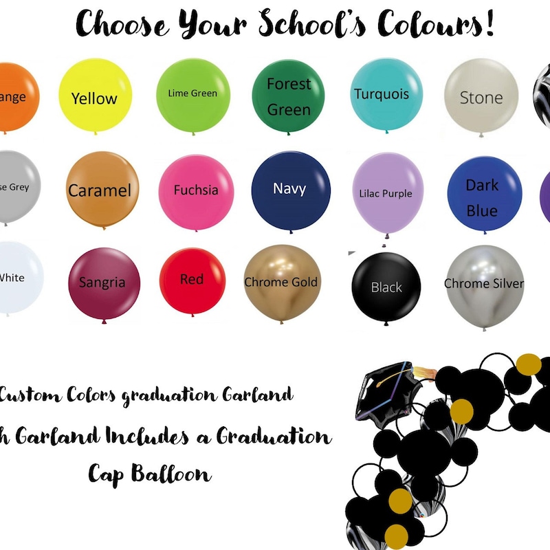 Graduation Balloon Garland - Etsy