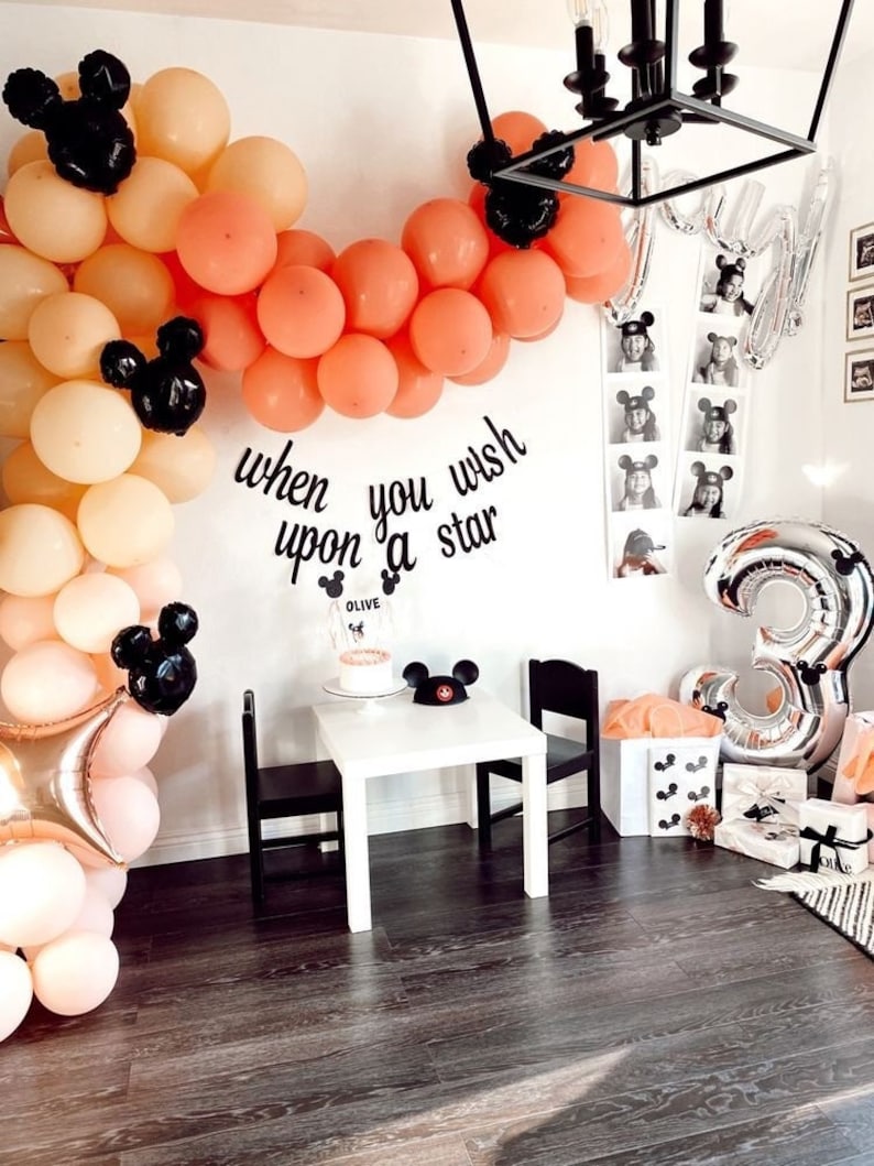 Mickey Mouse Balloon Garland Kit | 1st Birthday Balloon Arch Decor ...