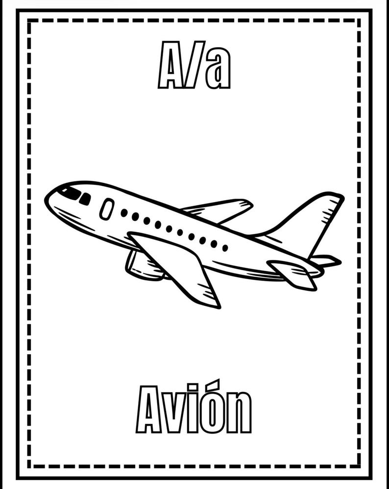 Alphabet Coloring Book Objects | Printable Pages for Kids (digital ...