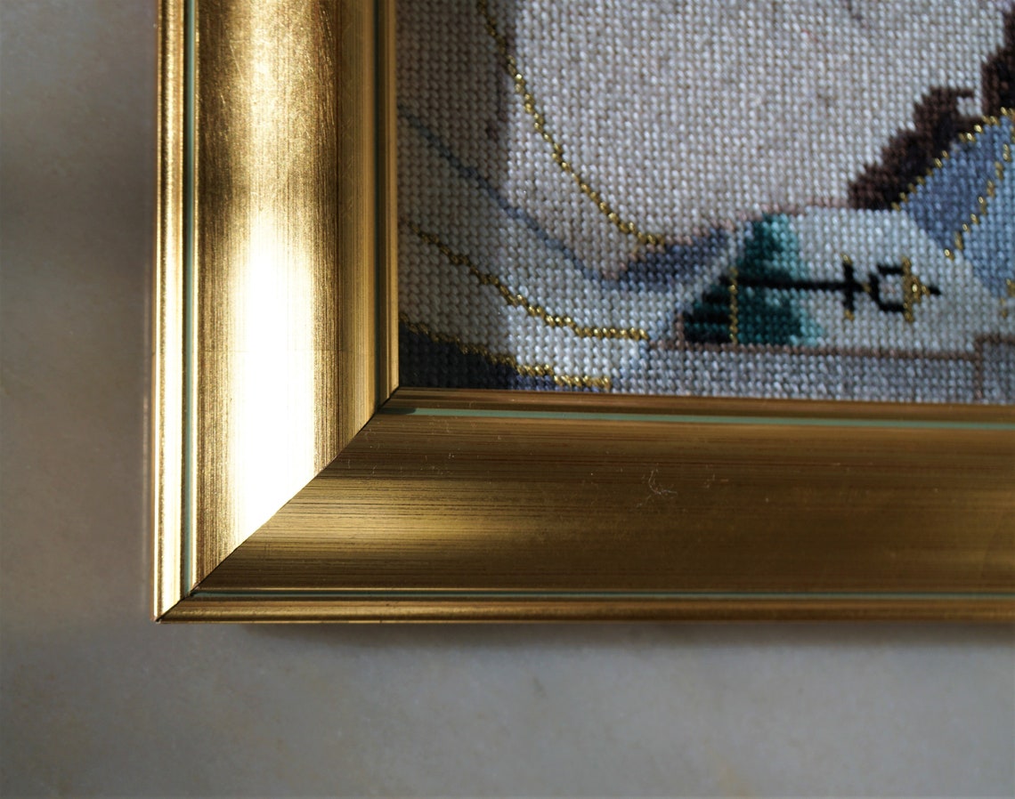 Vintage Framed Needlepoint Artwork Professionally Framed | Etsy