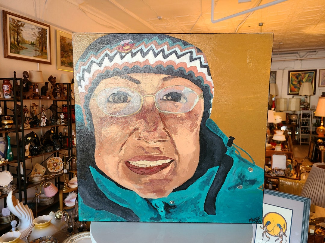 Vintage Oil Painting Depicting A Woman | Local Artist 'margo' From ...