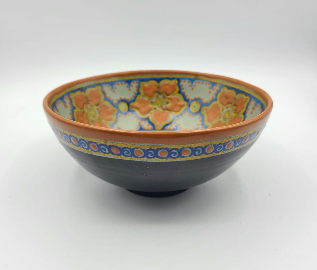 Antique GOUDA Holland Studio Art Pottery Bowl | ROMEO Pattern | No. 805 ...