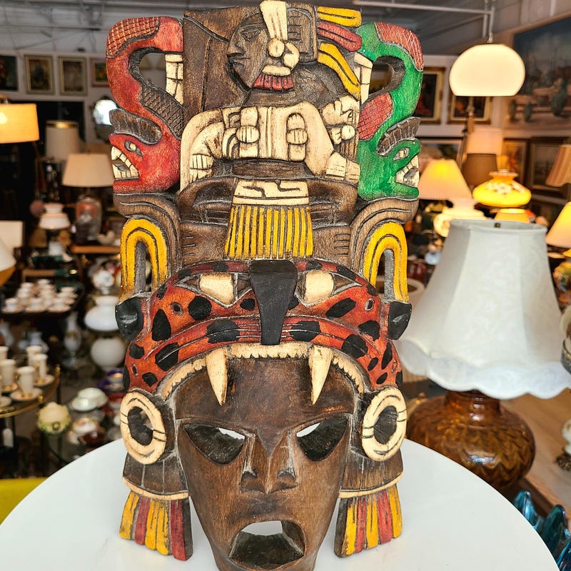 Mayan Mask - Etsy