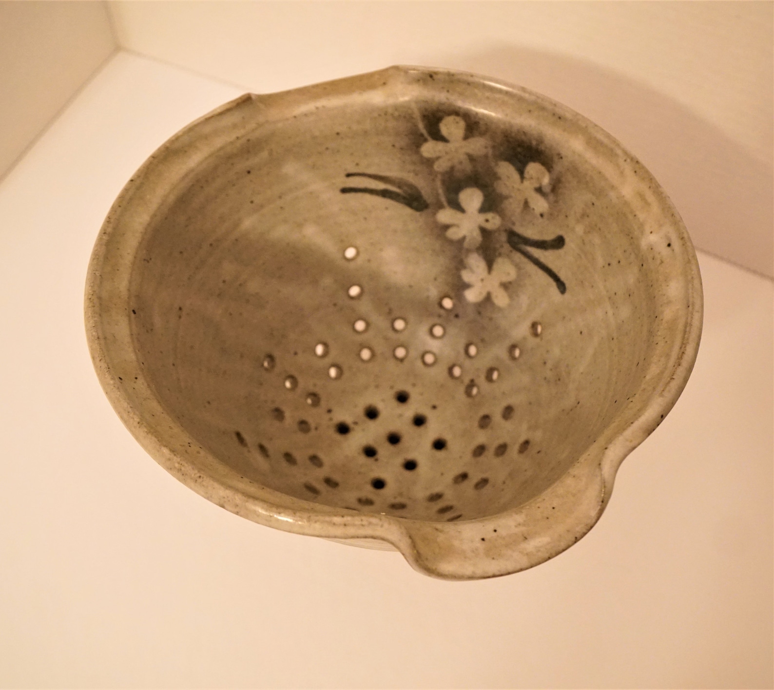 Vintage Handmade Ceramic Strainer Colander Artisan Stoneware - Etsy
