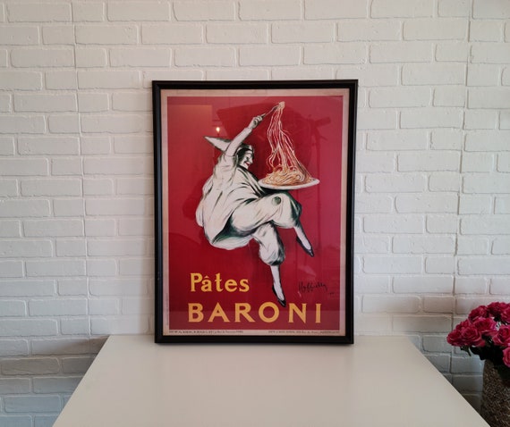 Vintage Framed Pates Baroni Poster by Leonetto Cappiello - Etsy