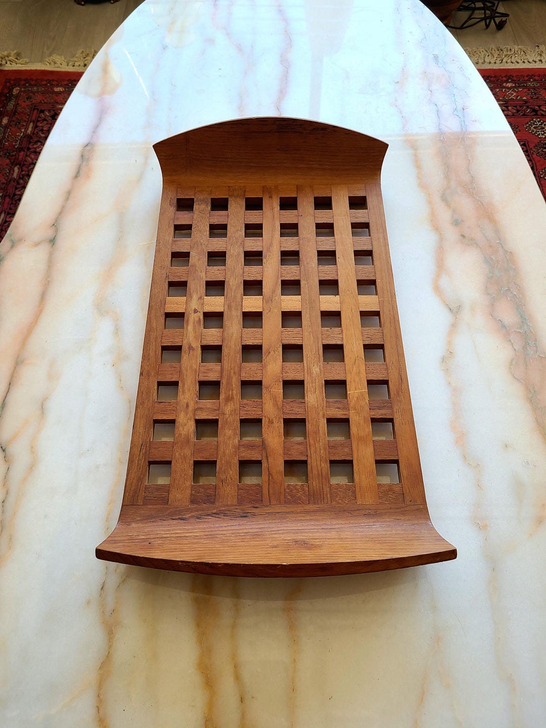 DANSK Jens Quistgaard Teak Lattice Serving Tray | Mid Century Danish | IHQ | Vintage Kitchenware ...