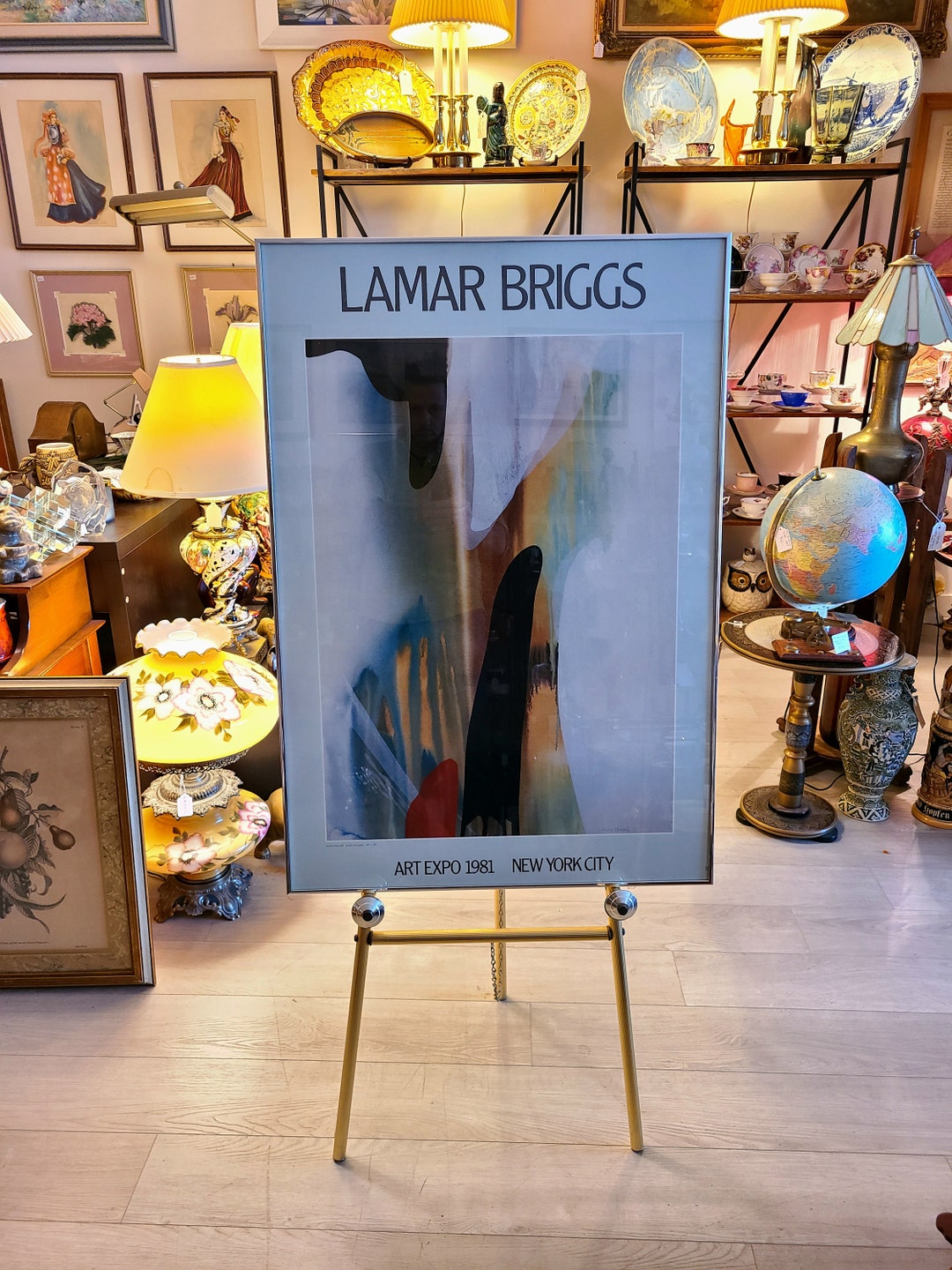 LAMAR BRIGGS | Framed Wall Art | Art Expo 1981 New York City | Vintage ...