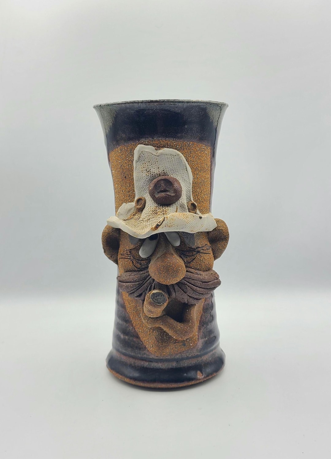 Vintage Mahon Pottery Stoneware Mug Cowboy Hat With Cigar Ugly Funny ...