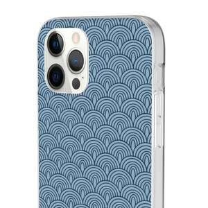 Japanese Inspired Pattern Wave Blue Phone Case iPhone | Etsy